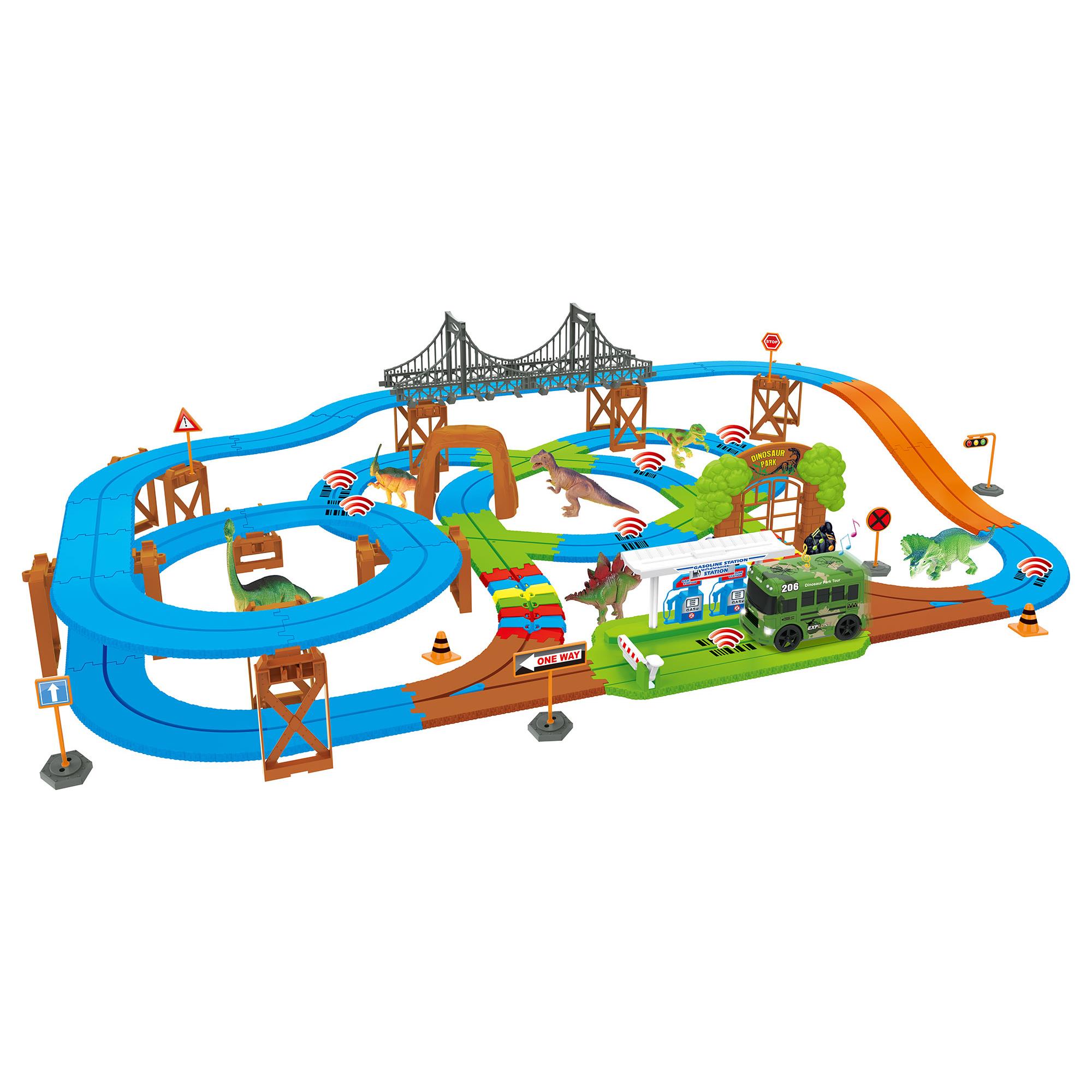 World Tech Toys Dino Safari Galaxy Flex Track Intelli-Bus Technology | HSN
