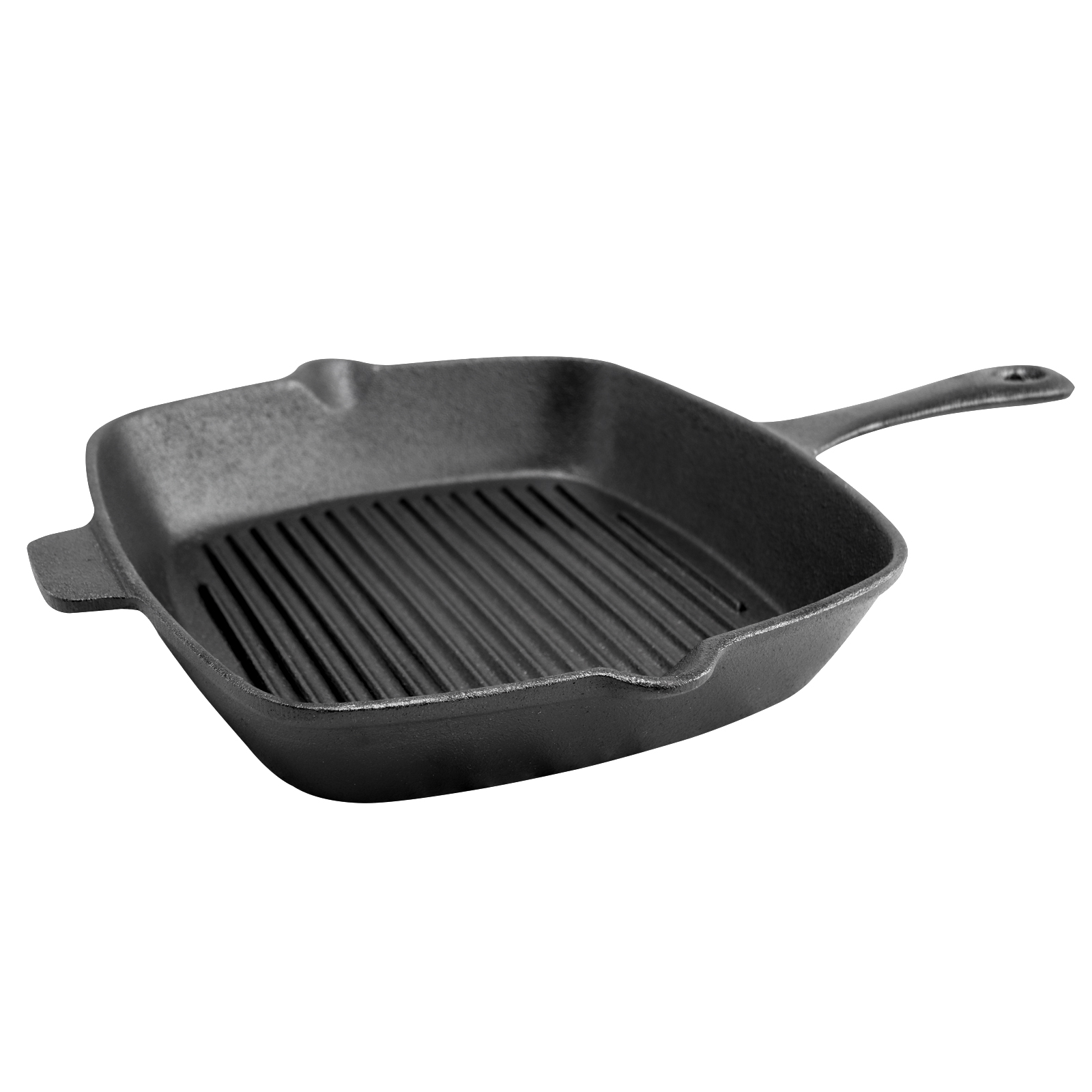 General Store Addlestone 10" Square Pre-seasoned Cast Iron Grill Pan ...