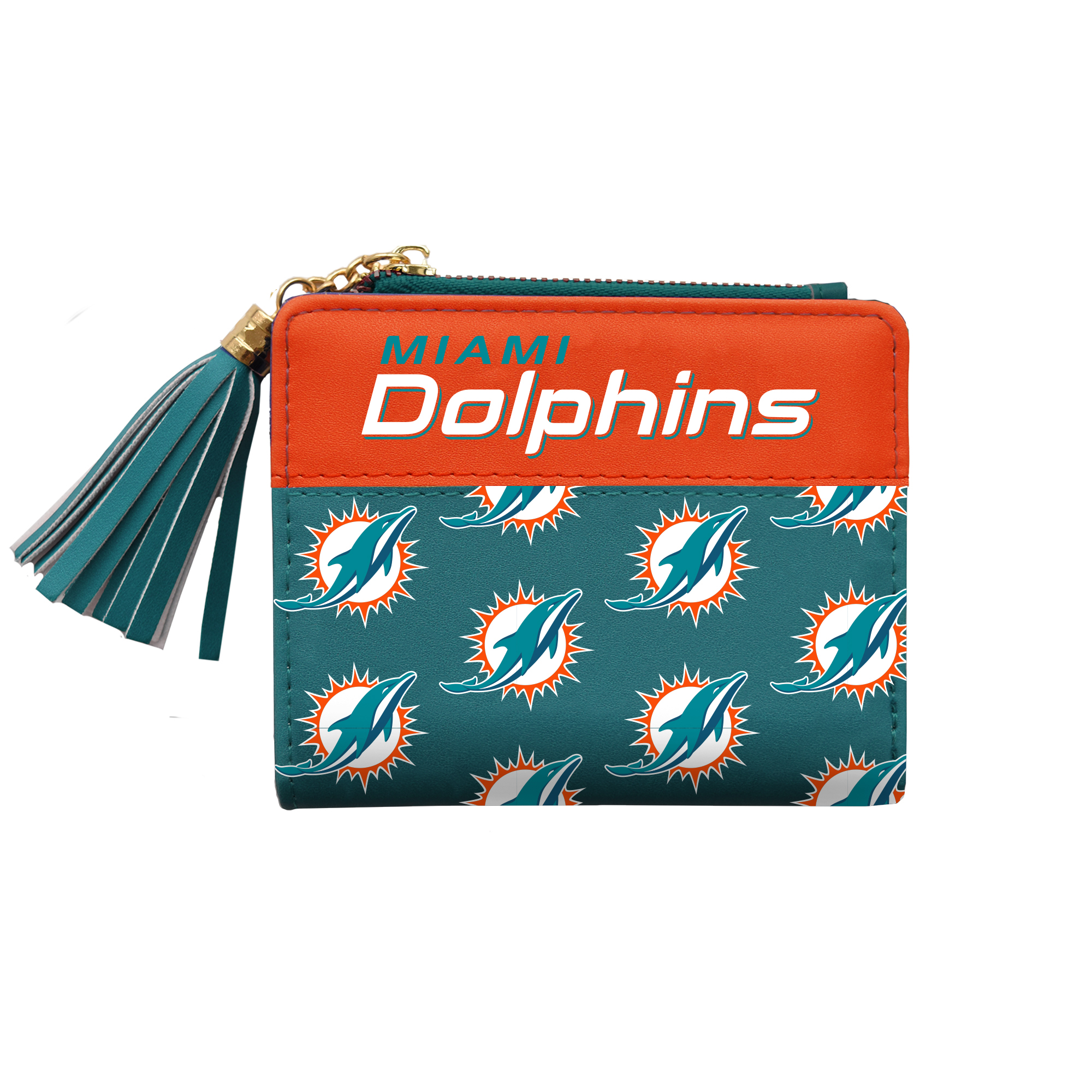 Officially Licensed NFL Miami Dolphins Mini Organizer Wallet - 20667034 ...