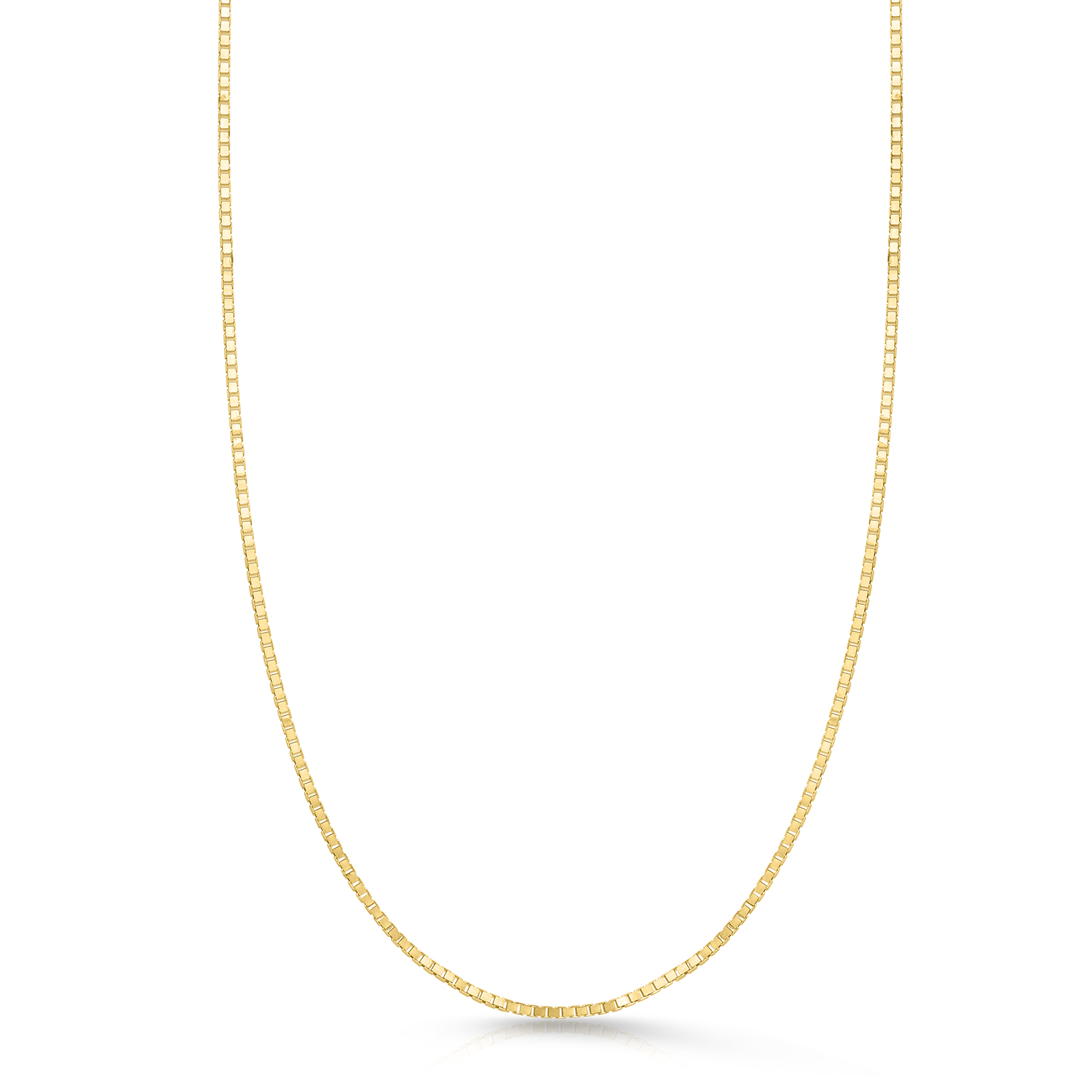 14K Gold Adjustable 22" Box Chain | HSN