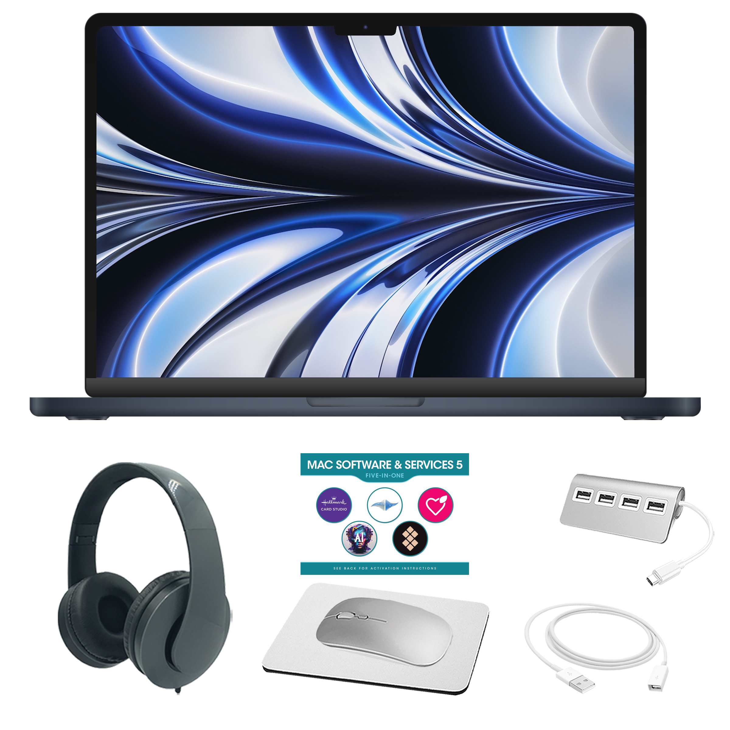 Apple Macbook Air 13" M2 256GB 16GB Bundle | HSN