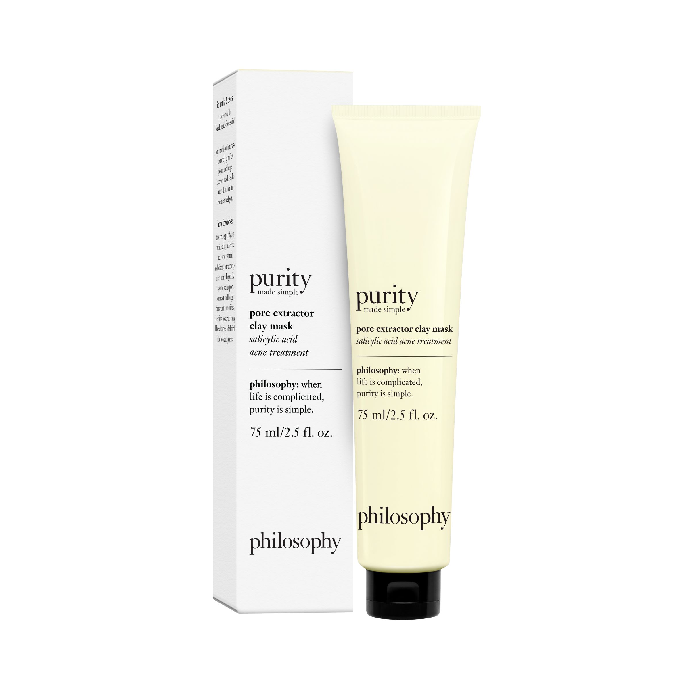 philosophy 2.5 oz. Purity Made Simple Pore Extractor Clay Mask | HSN