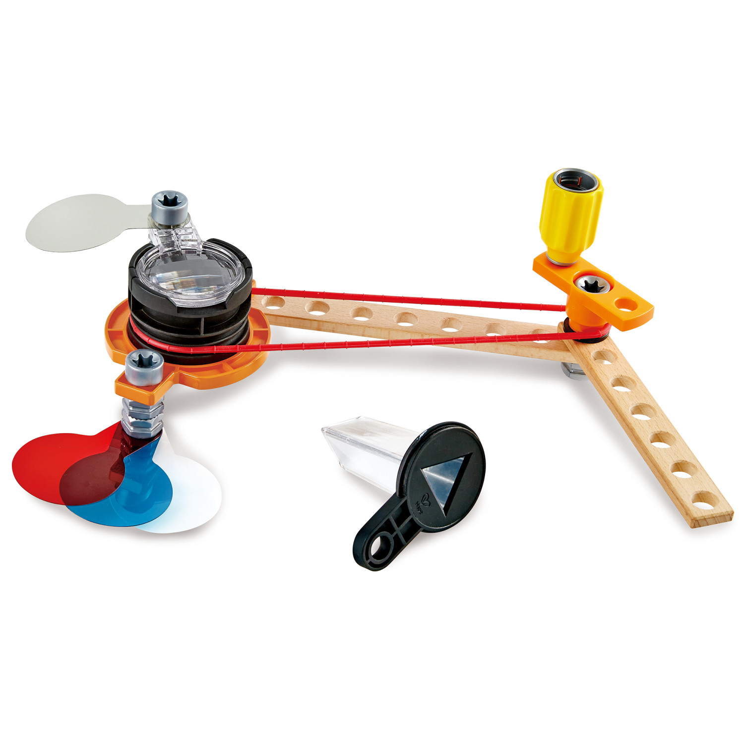 Hape: Junior Inventor Optical Science Lab - 54pc Wooden Building Toy | HSN