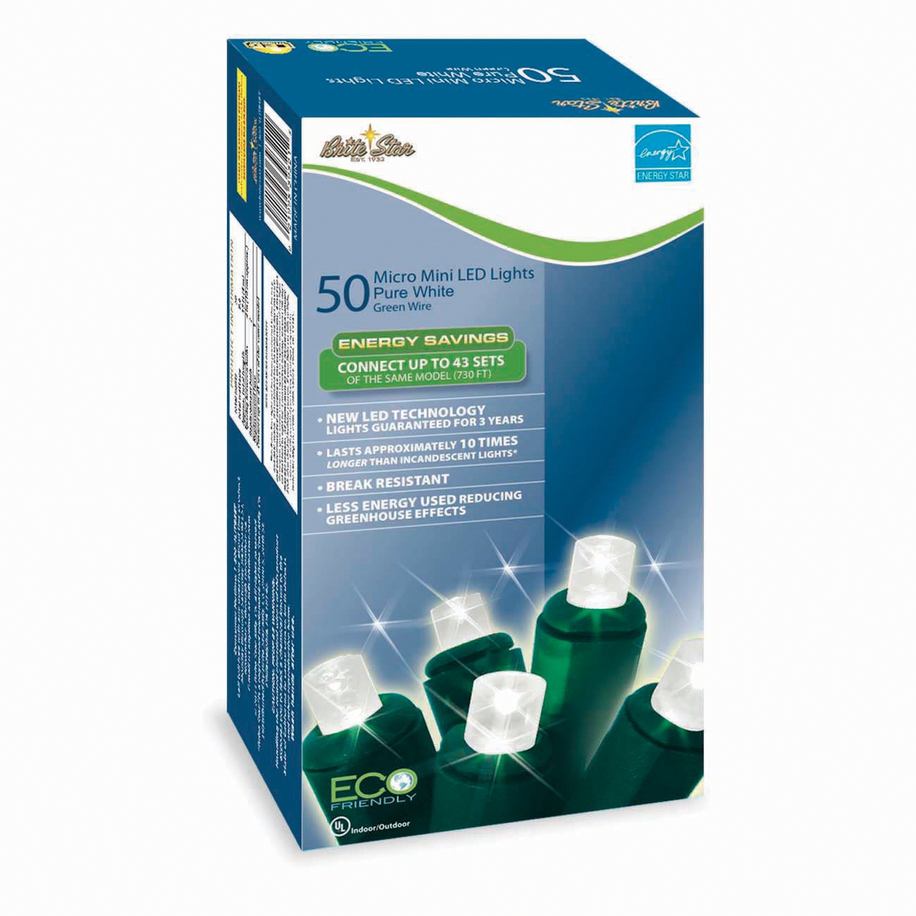 50 White Micro Mini LED Lights - 6887160 | HSN