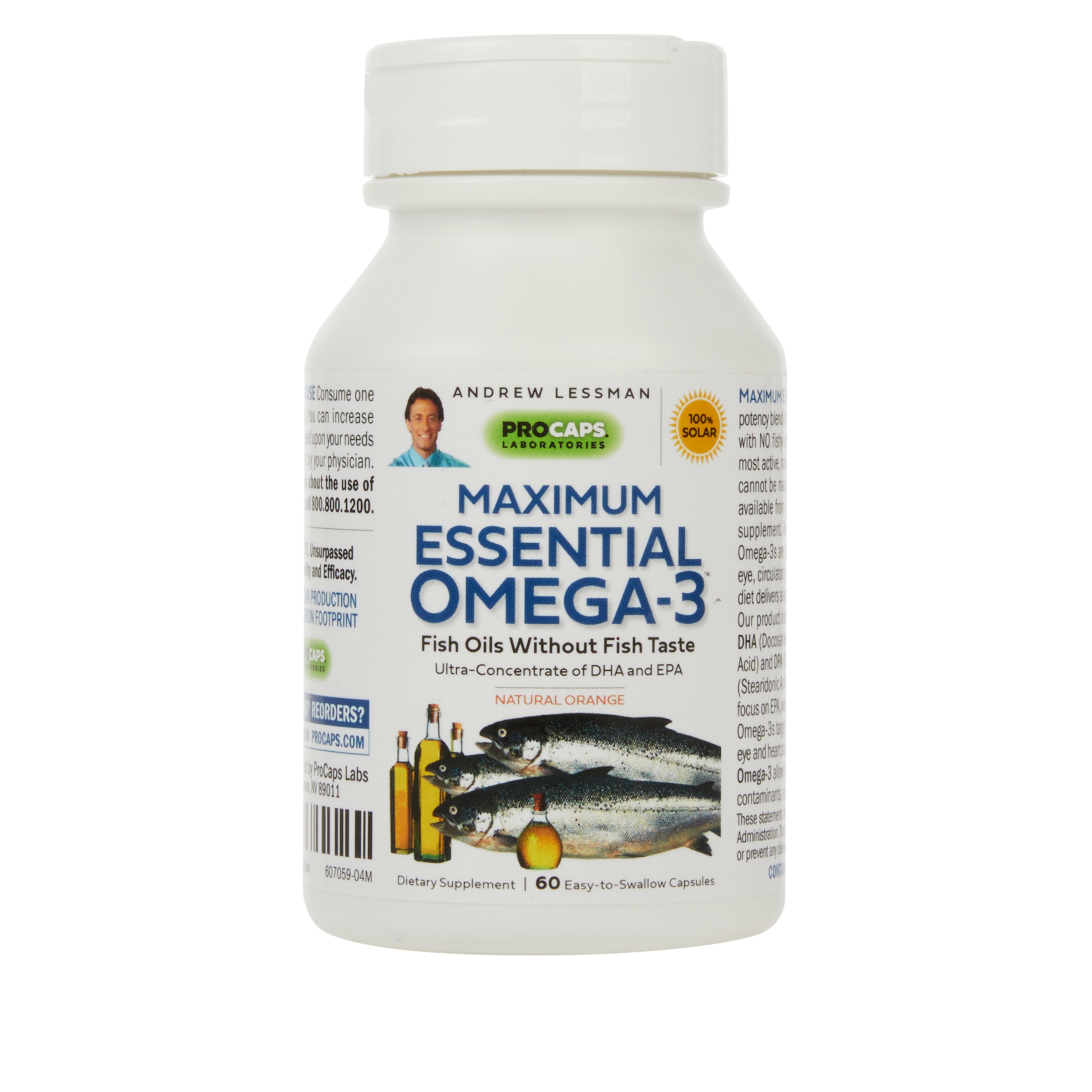 Andrew Lessman Maximum Essential Omega-3 Orange - 60 Capsules | HSN