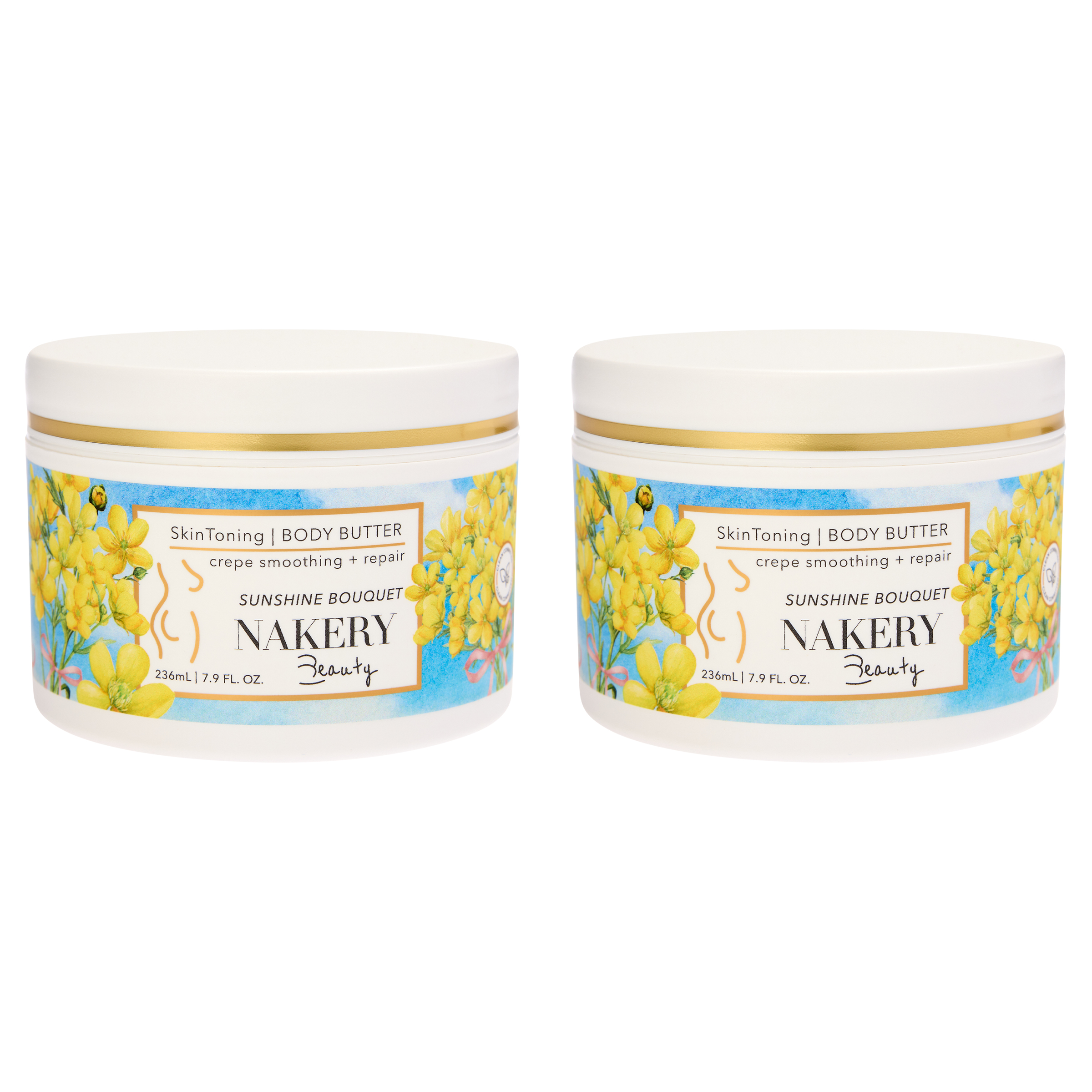 Nakery Beauty Sunshine Bouquet Body Butter 2pc | HSN