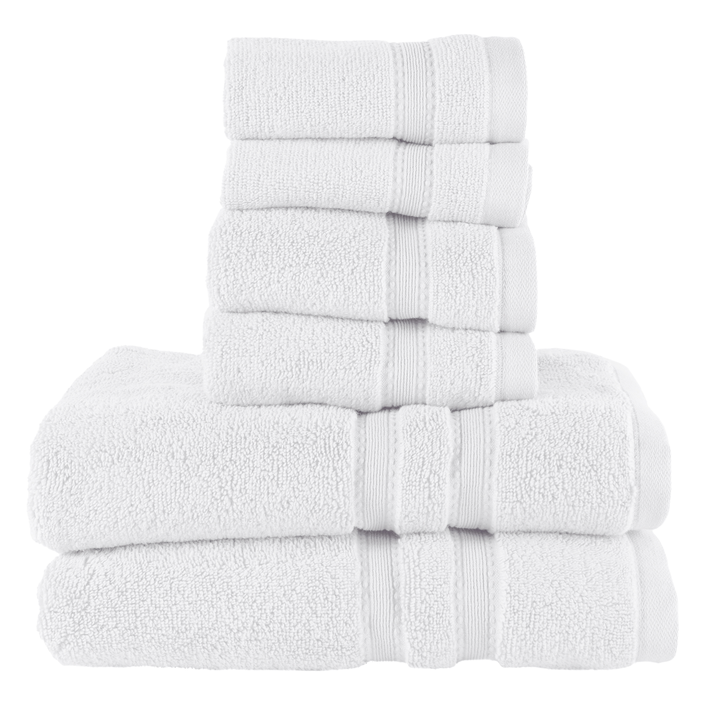 Concierge Collection Coastal 6-piece 100% Cotton Towel Set | HSN
