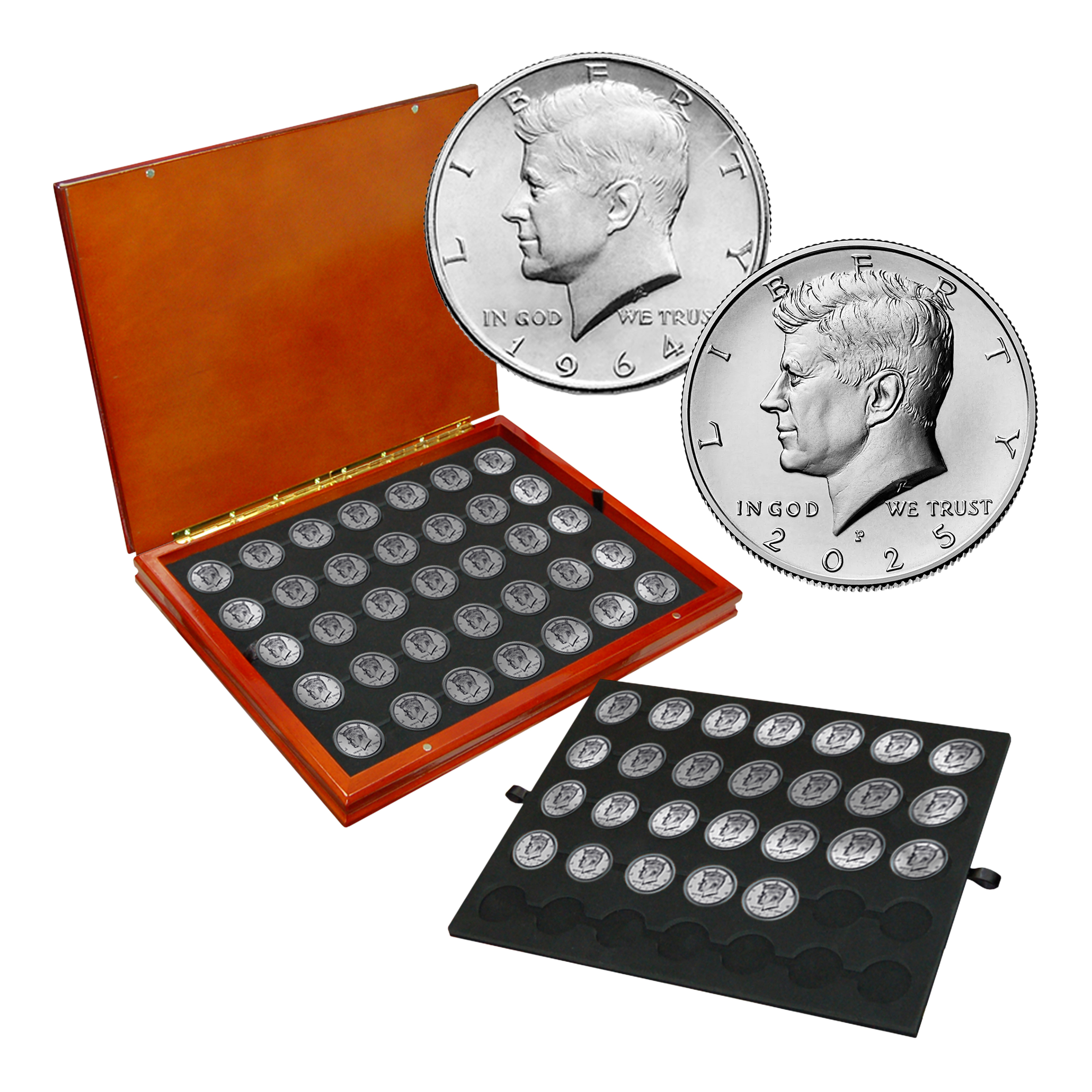 1964-2025 Uncirculated John F. Kennedy (JFK) Half Dollar Set- 61 Coins ...