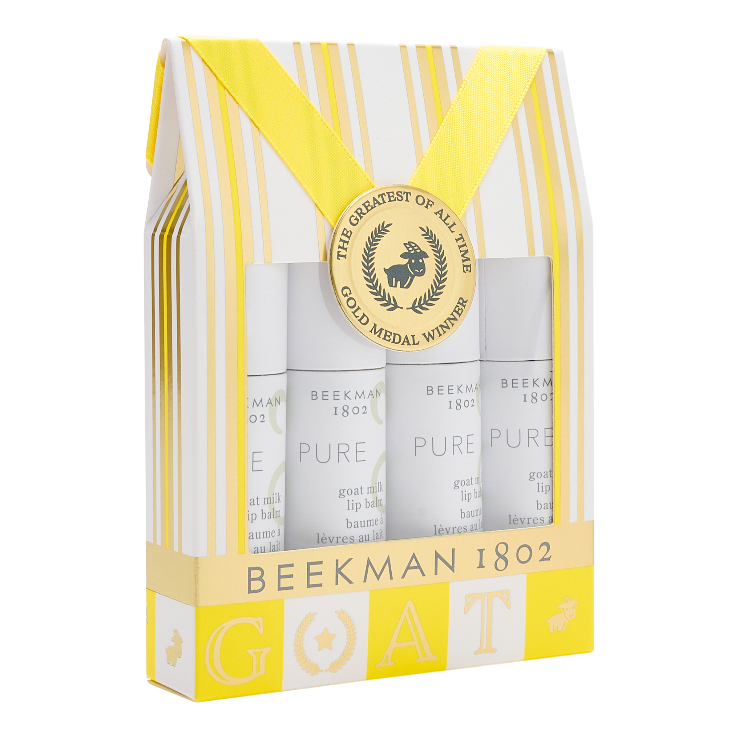 Beekman 1802 4-Pc Goat Milk Lip Balm Gift Set, Pure | HSN