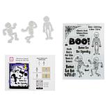 Stamps of Life Skeleton Squad Halloween Stamp and Die Set | HSN