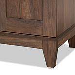 Wholesale Interiors Nissa Wood 2-Door Shoe Storage Cabinet | HSN