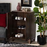 Wholesale Interiors Nissa Wood 2-Door Shoe Storage Cabinet | HSN