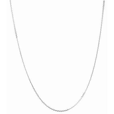 18" Sterling Silver 1.1mm Diamond-Cut Cable Chain Necklace | HSN