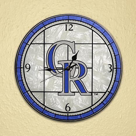 Art Glass Wall Clock - Colorado Rockies - 5754122 | HSN