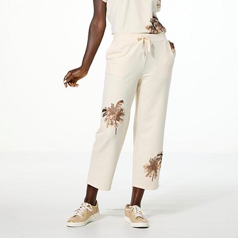 "As Is" G by Giuliana Embellished Pull-On Drawstring Pant | HSN