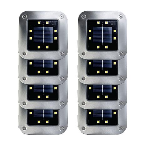 Bell+Howell 8-pack Deluxe Square Solar Disk Lights | HSN