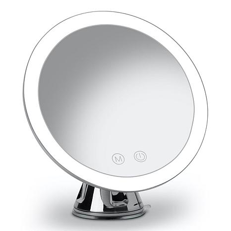 Fancii Lana Rechargeable 10X Rose Gold Round Mirror - 20668355 | HSN