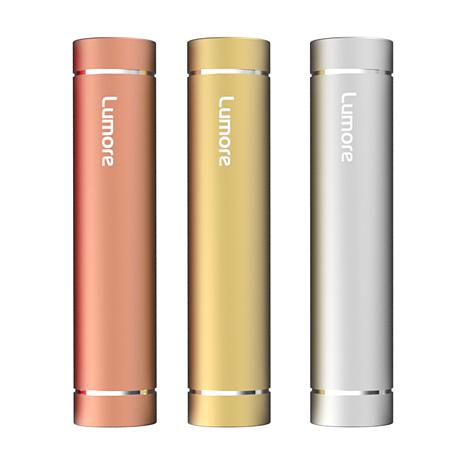Lumore 2200mAh Powerbank 3-pack with Built-in LED Flashlight | HSN