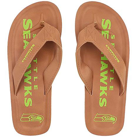 Officially Licensed NFL Men's FOCO Color Pop Flip Flop Sandals ...