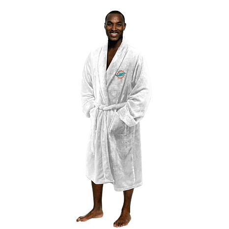 Officially Licensed NFL Silk Touch Unisex Lounge Robe - Dolphins ...