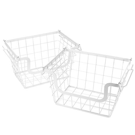 Origami 2-pack Metal Stacking Baskets - 8540446 | HSN