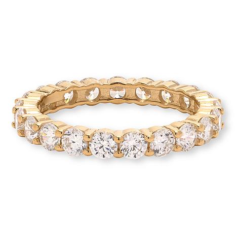 Radiance by Absolute™ Simulated Diamond 3mm Round Eternity Ring | HSN