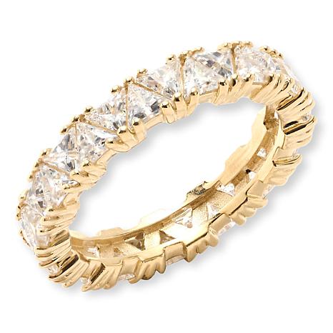 Radiance by Absolute™ Simulated Diamond 3mm Round Eternity Ring | HSN