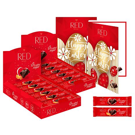 RED Chocolate 24-count Grab & Go Chocolate Bars with Easter Card ...