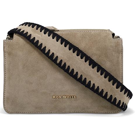 Ron White Doane Oiled Suede Crossbody Bag - 23668686 | HSN