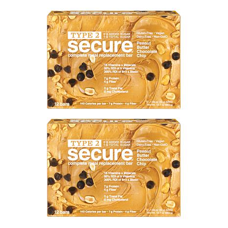 Andrew Lessman Type 2 Secure Complete Meal Replacement Bars - 24-count ...