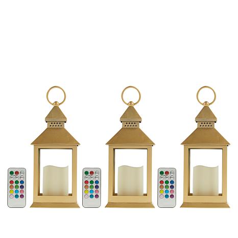 Unmatched Color Changing Lanterns - Set of 3 - 20401062 | HSN