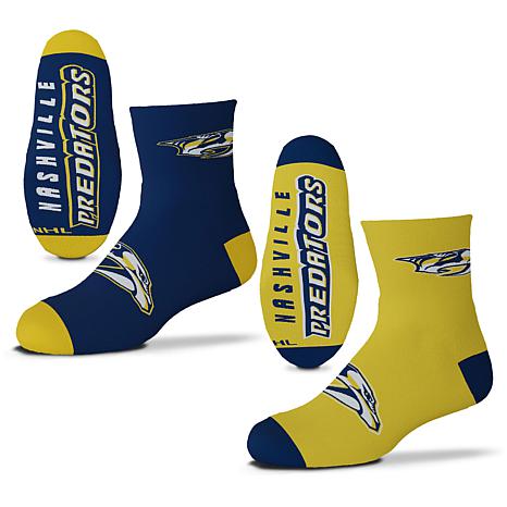 Youth For Bare Feet Nashville Predators Two-Pack Quarter-Length Team ...