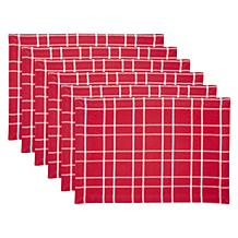 Design Imports Lemon Bliss Print Outdoor Placemat Set of 6 - 9463302 | HSN