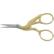 Gingher Gold-Handled Stork Embroidery Scissors 3.5 - W/Leather Sheath ...