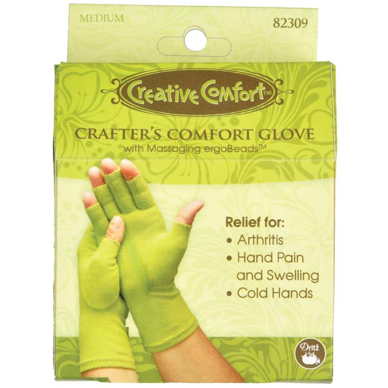Dritz Creative Comfort Crafter's Comfort Gloves 1 Pair - Medium ...