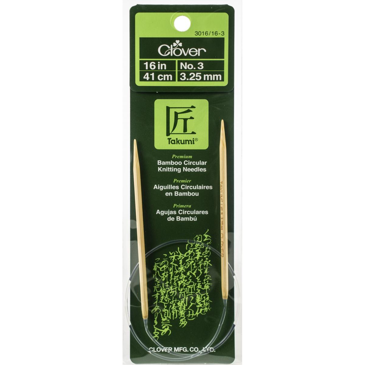 Clover 16" Bamboo Circular Knitting Needles - 10057553 | HSN