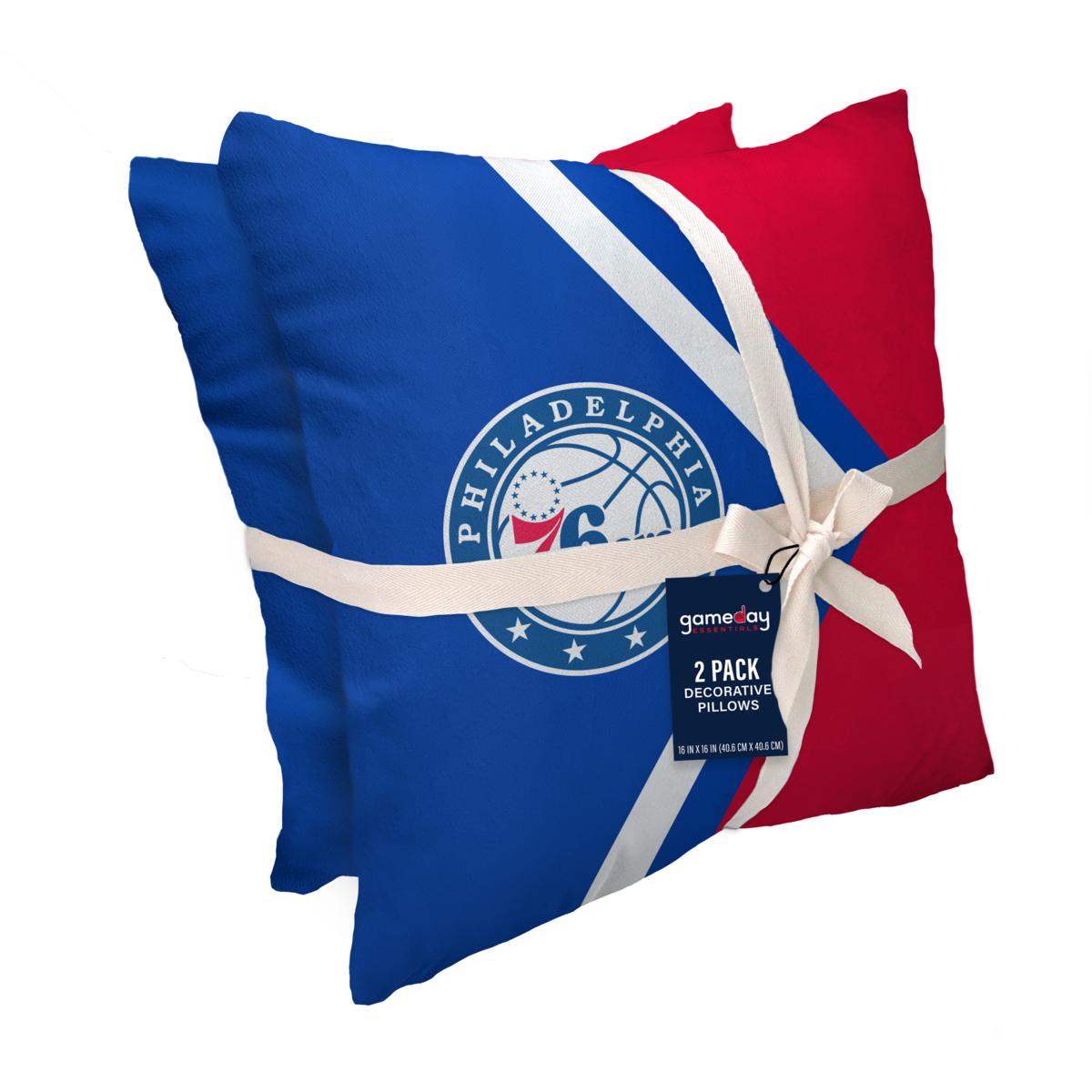 Officially Licensed NBA Décor Pillow 2-Pack - Philadelphia 76Ers ...