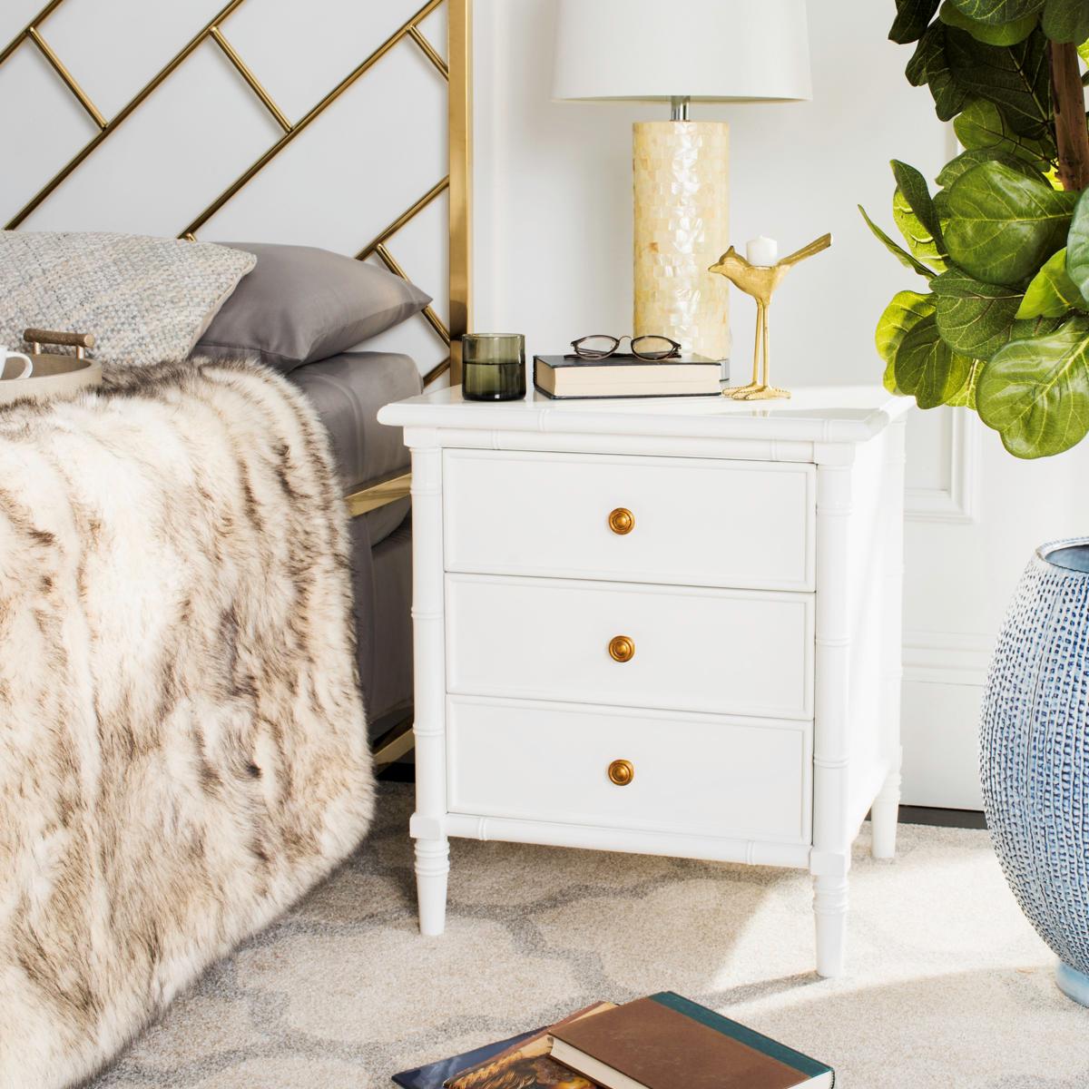 Safavieh Mina 3-Drawer Nightstand - 20029388 | HSN