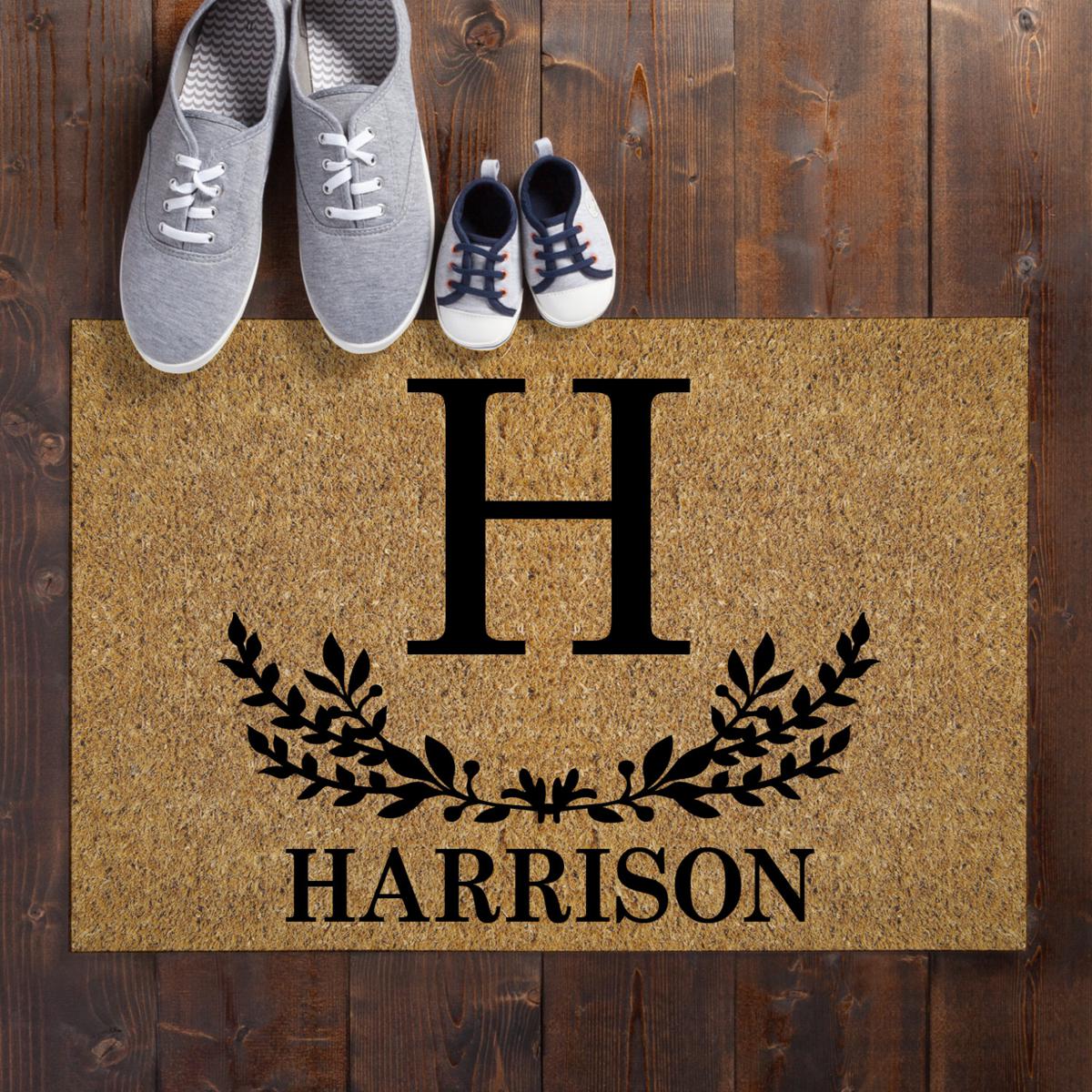 Initial and Name Personalized Doormat | HSN