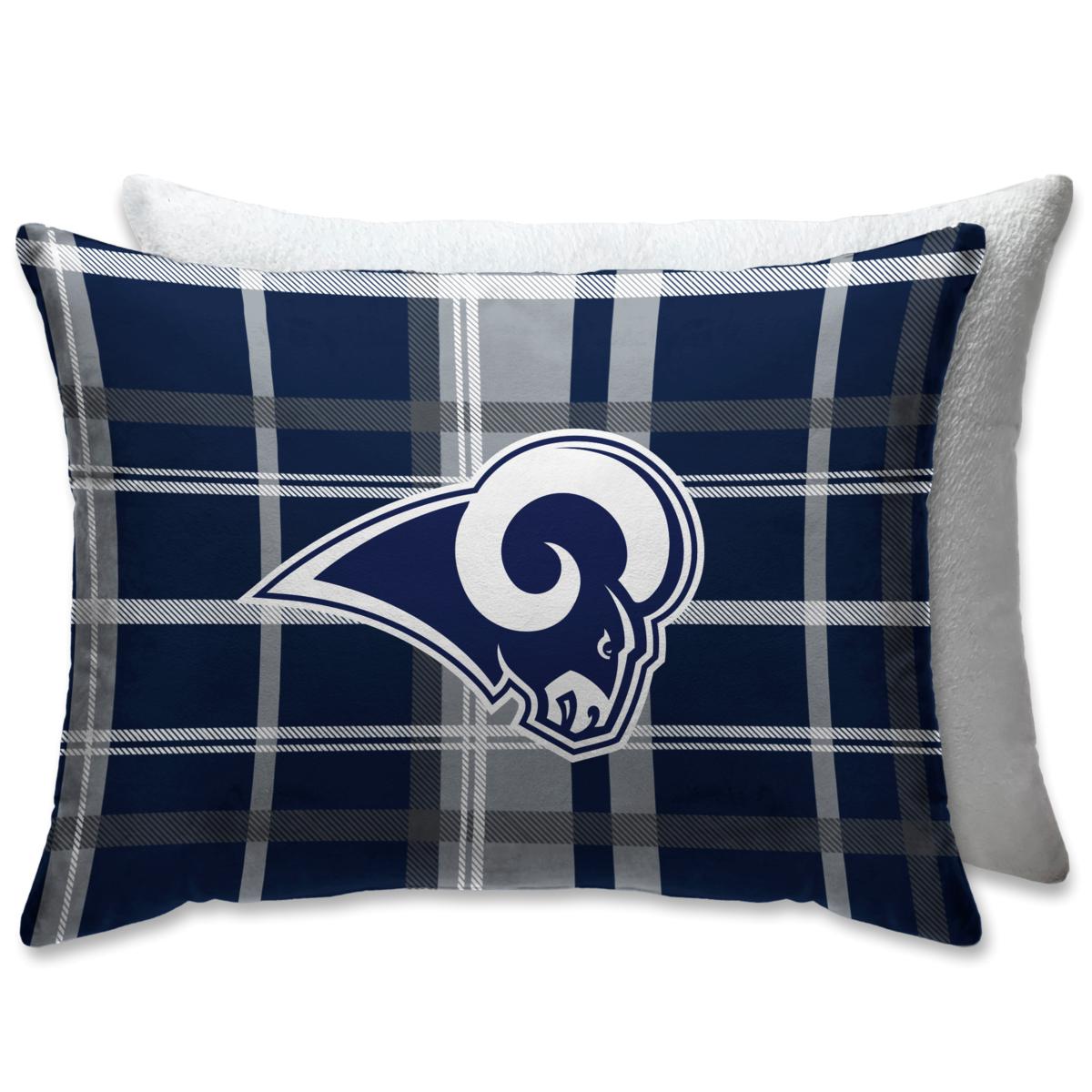 Officially Licensed NFL 20" x 26" Plush Bed Pillow - Los Angeles Rams ...