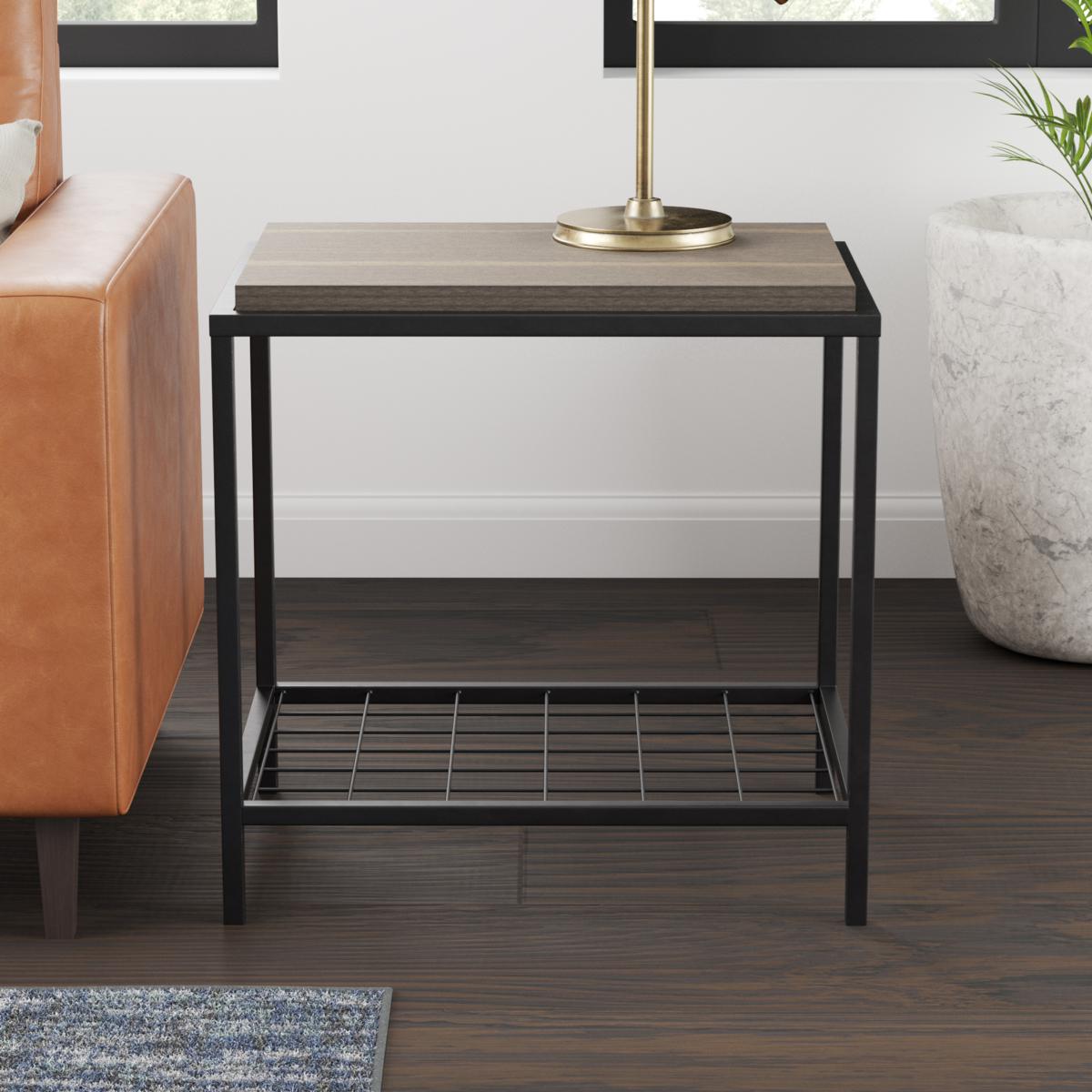 Brookside Ruby Wood and Metal End Table - 20485425 | HSN
