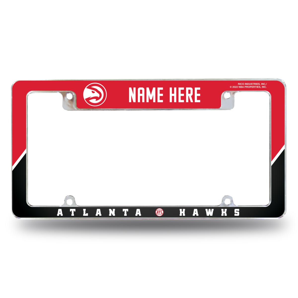 Officially Licensed NBA Personalized License Plate Frame - Hawks ...