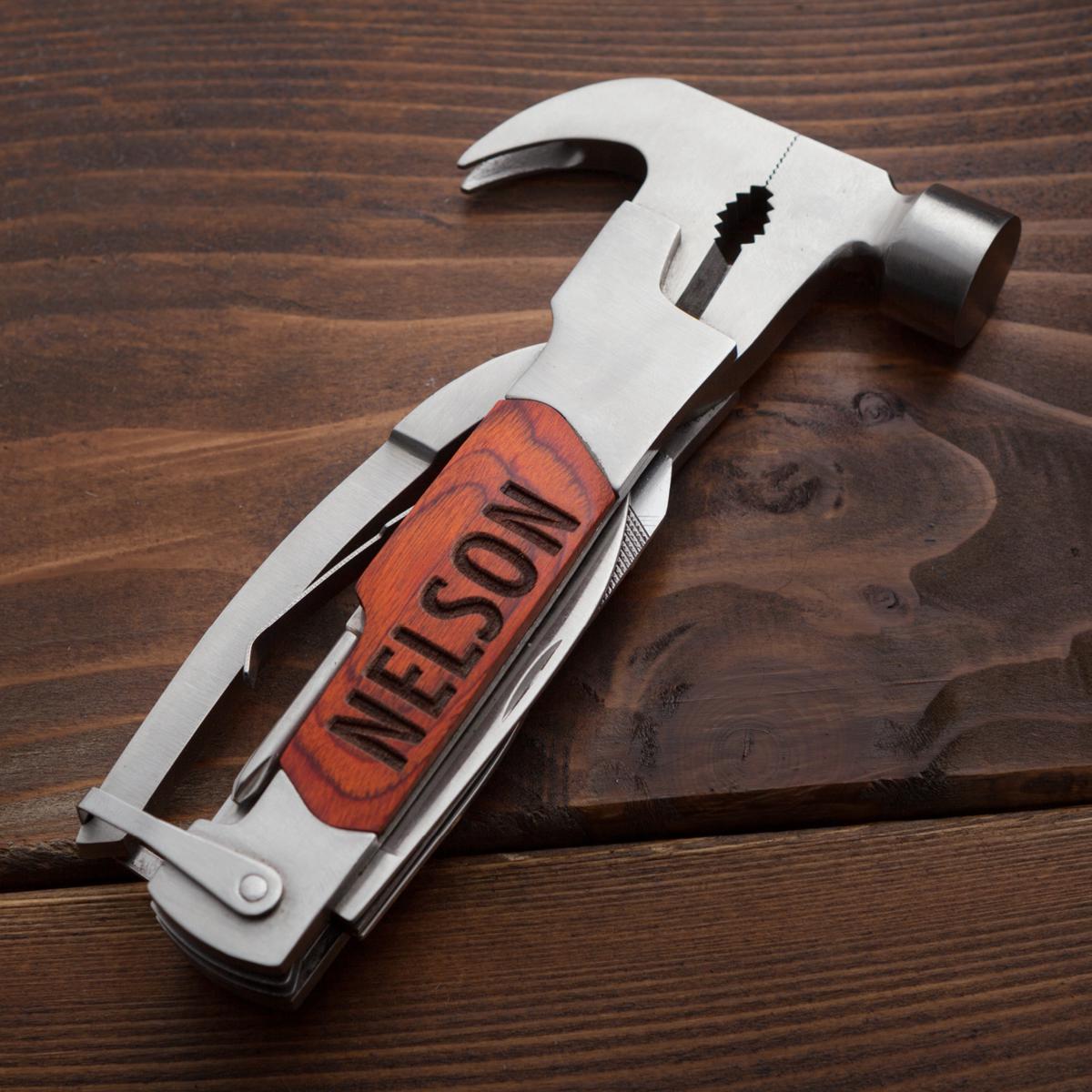 Personalized Wood 14-In-1 Hammer Tool | HSN