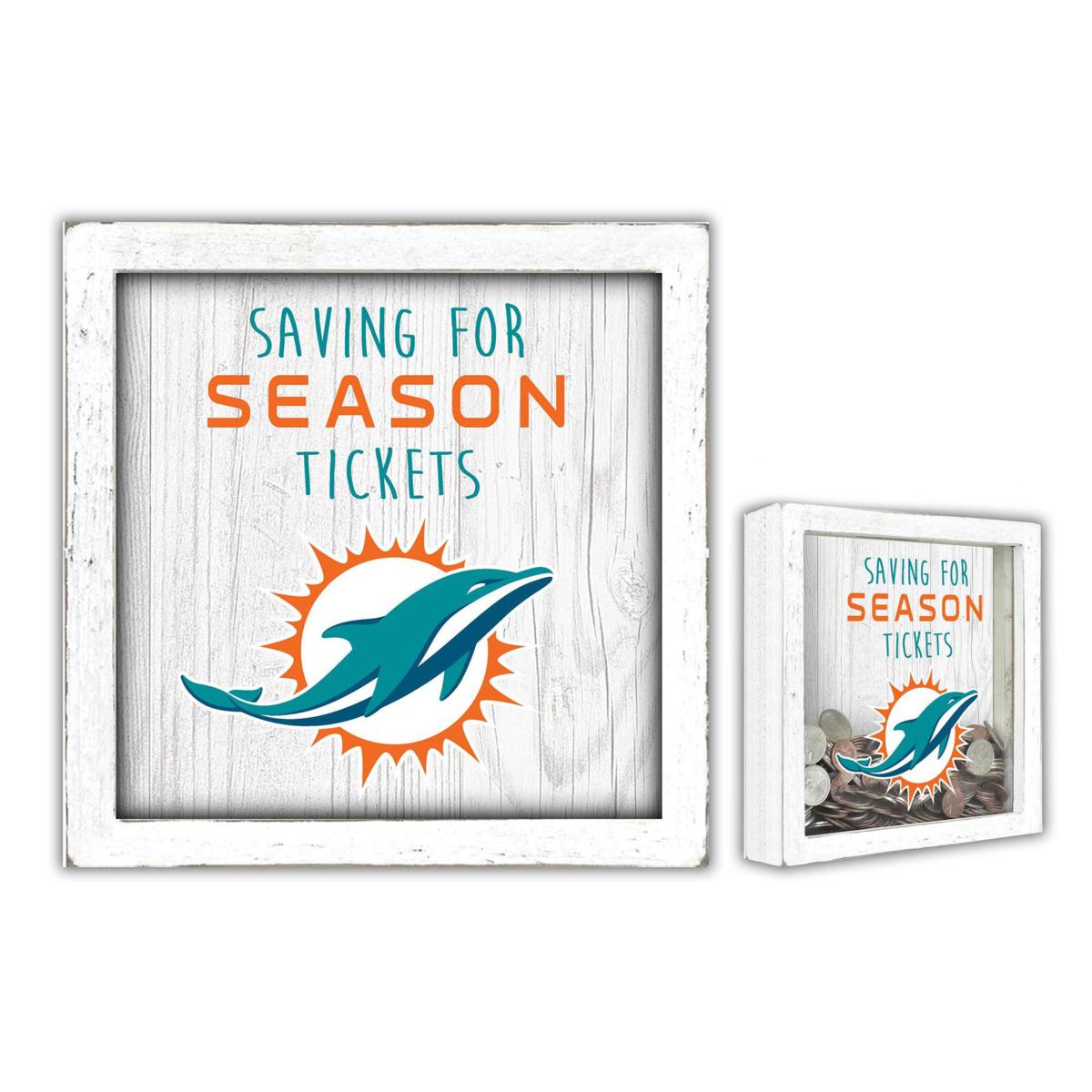 Officially Licensed NFL Miami Dolphins Saving for Tickets Money Box | HSN
