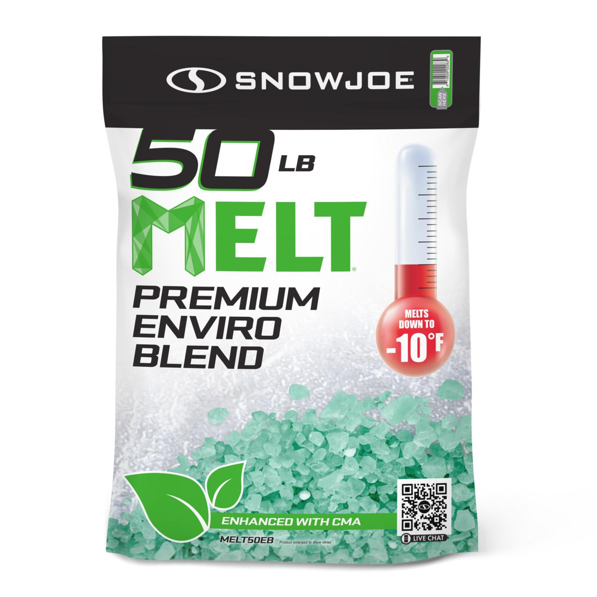 SNOW JOE MELT 50 LB Premium Enviro Blend Ice Melter w/ Resealable Bag | HSN