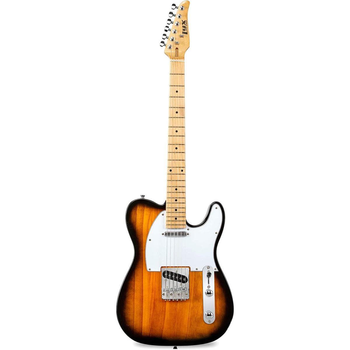 LyxPro 39" Telecaster Electric Guitar, Full-Size Paulownia Wood Body | HSN