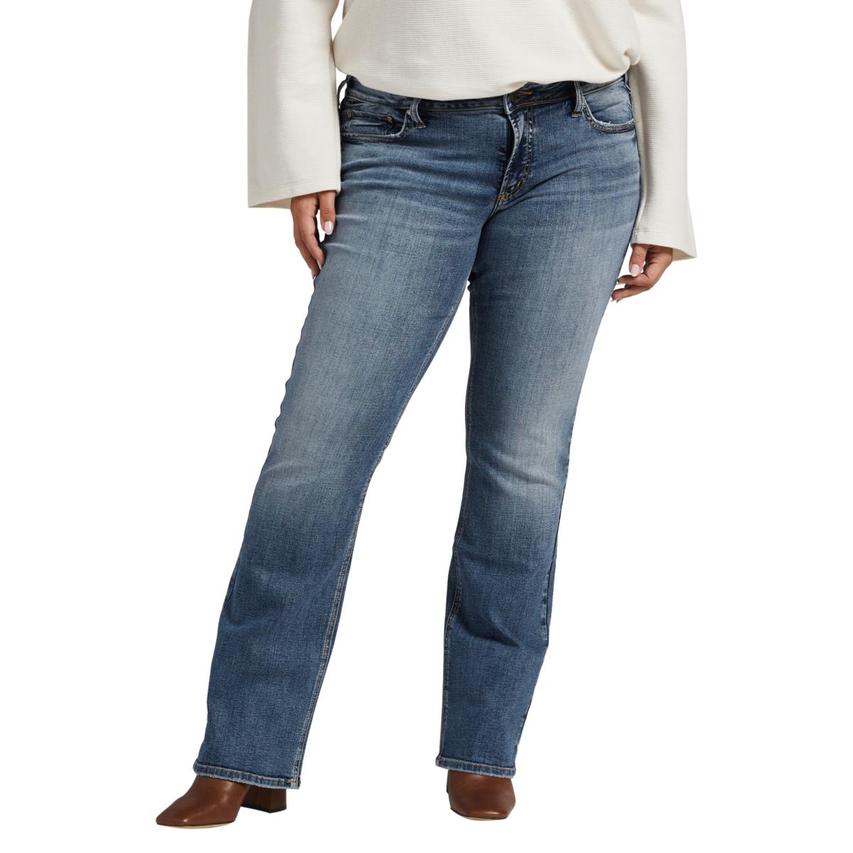 Silver Jeans Co Plus Size Britt Low Rise Slim Bootcut Jeans 20872271