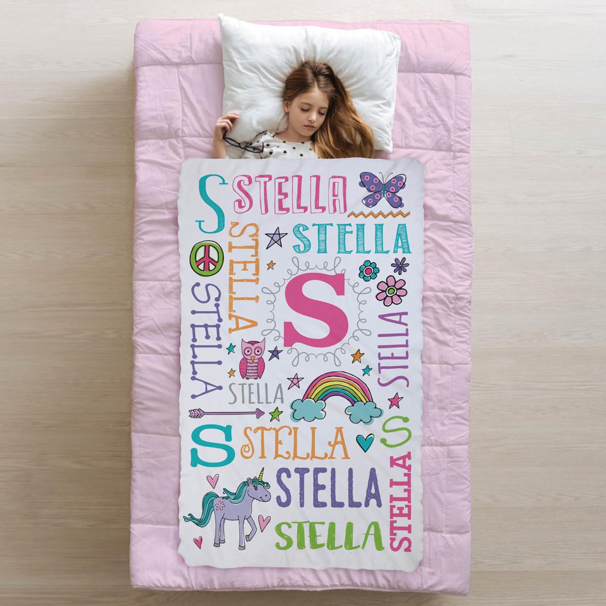 My Name Fuzzy Blanket - 10089223 | HSN