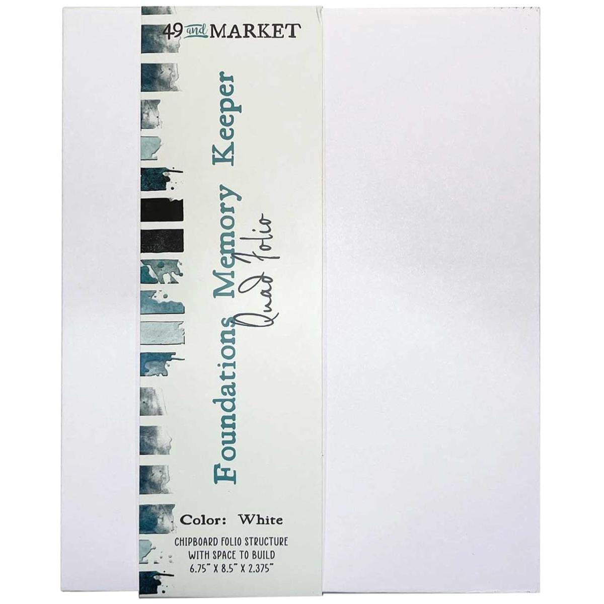 49 And Market Foundations Memory Keeper Quad Folio - White | HSN