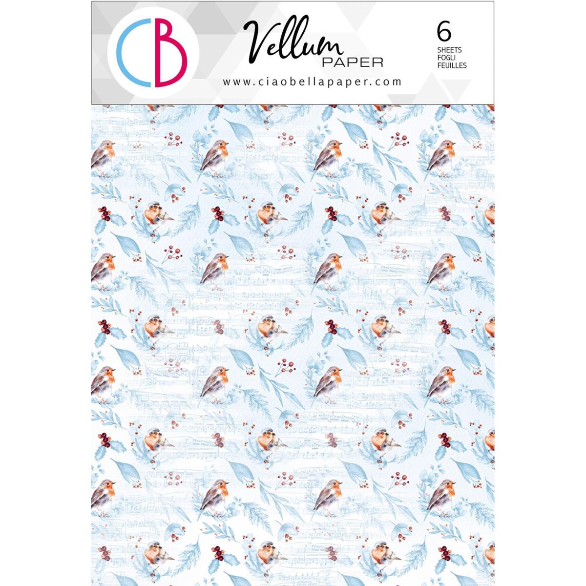 Ciao Bella Vellum Winter Journey Paper Patterns A4 6/Pkg - 21618648 | HSN